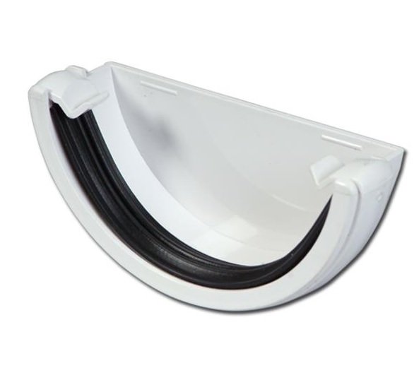 Half-Round Gutter Stop End External | PVC Gutter | Faster Plastics