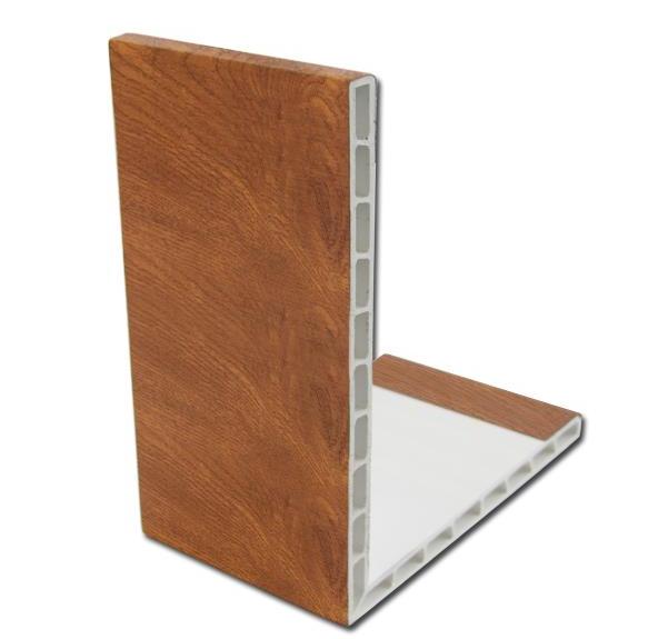 Rigid Angle (Light Oak) | PVC Trims and Soffits | Faster Plastics