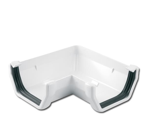 Square Gutter Angle 90 Deg | Guttering | PVC Gutter | Faster Plastics