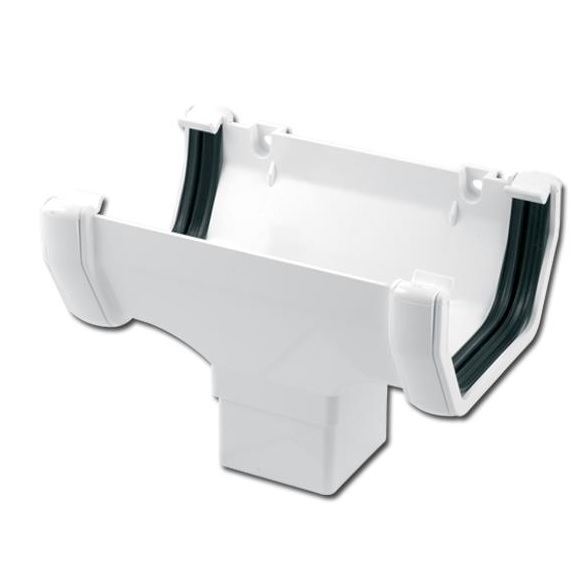 Square Gutter Run Outlet | Guttering | PVC Gutter | Faster Plastics